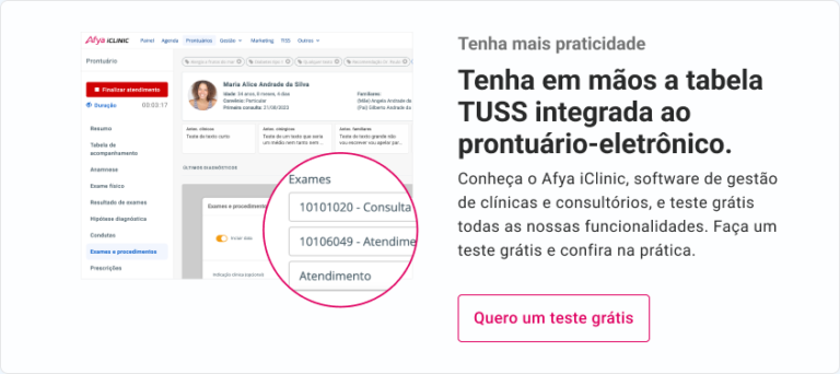 Tabela TUSS - Consulte Códigos de Procedimentos Médicos | iClinic